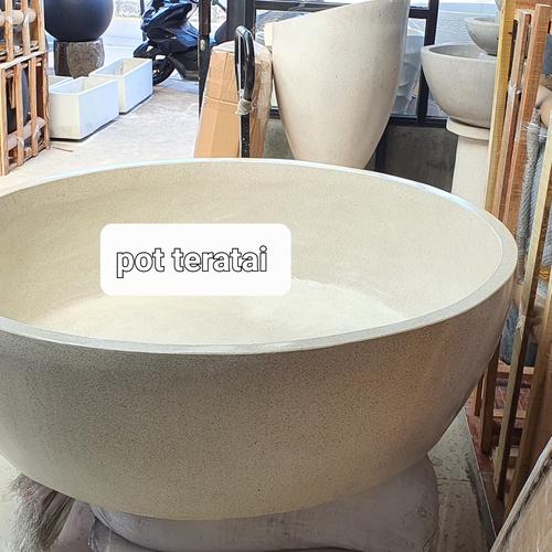 Jual pot teratai pot teraso tanaman air d140cm t40cm glossy - Kota ...