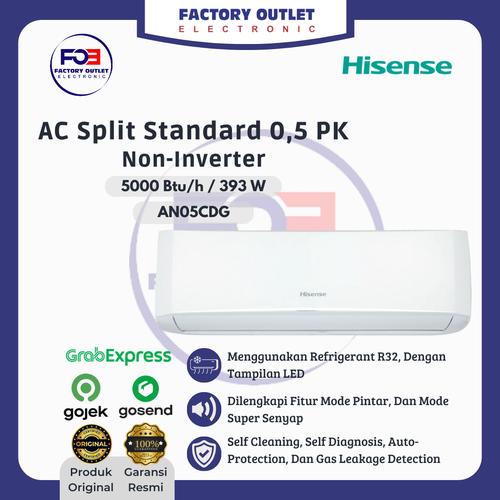 Jual AC Split AN05CDG 1/2 PK Unit Only 393 Watt Freon R32 Kapasitas ...