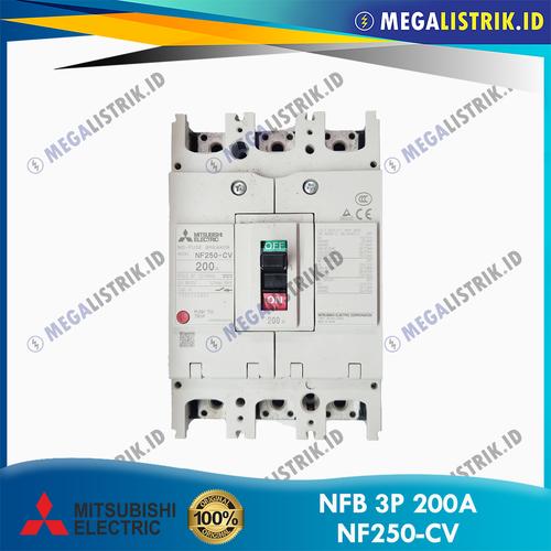 Jual Mitsubishi NFB 3P 200A NF250-CV / MCCB / No Fuse Breaker NF250CV 200 Ampere - Kota Surabaya ...
