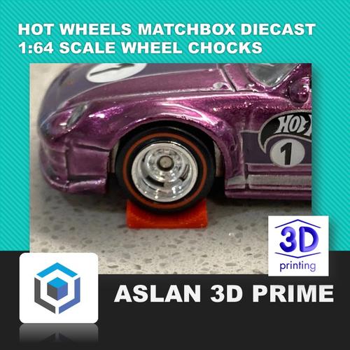 Jual HOT WHEELS MATCHBOX DIECAST 1:64 SCALE WHEEL CHOCKS 3D Print PLA+ ...