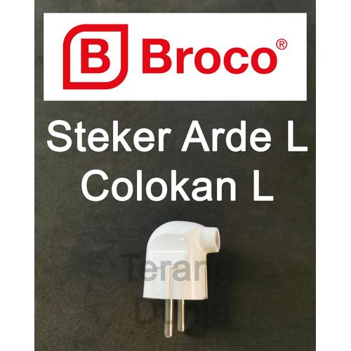 Jual Steker Arde L Broco Colokan Broco Bengkok Steker L Broco Colokan ...