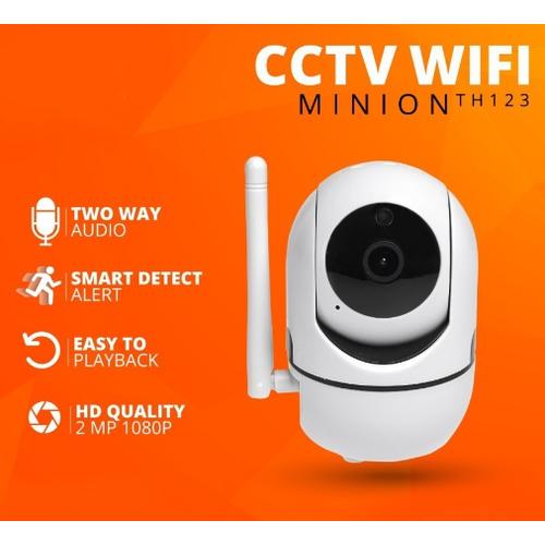 Jual Camera CCTV Model Minion Smart Ip Cam V380 pro - Baby Cam Minion ...