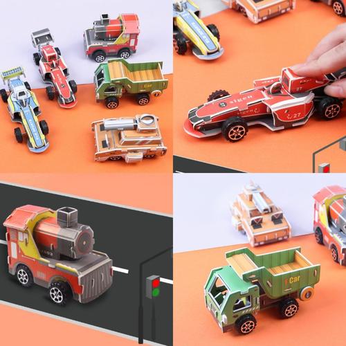 Jual DIY 3D Pullback Puzzle / Mainan Rakit Anak Laki-laki Truk Mobil ...