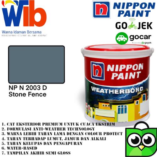 Jual Nippon Paint Weatherbond Eksterior 2,5 Liter / Stone Fence N2003D ...
