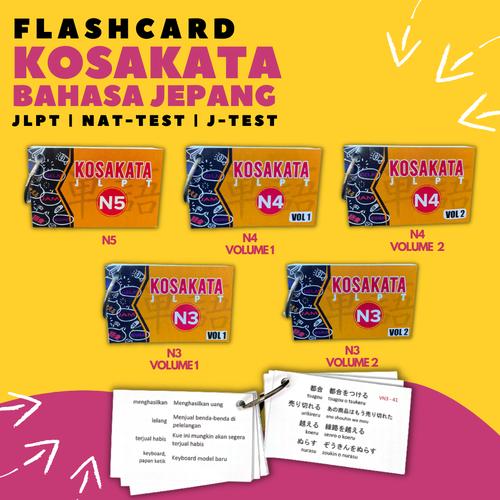 Promo FLASH CARD KOSAKATA JLPT N5 N4 N3 N2 N1 BAHASA JEPANG HAFALAN ...