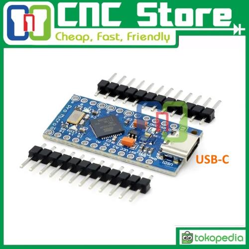 Jual Arduino Pro Micro Leonardo Usb-C Compatible Atmega32u4 16mhz 5v ...