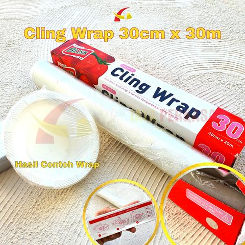 Jual Plastik Wrapping Makanan 30cm x 30m Plastik Wrapping Film Cling ...