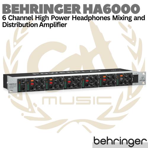 Promo BEHRINGER POWERPLAY HA6000 6 Channel Headphones Distribution ...