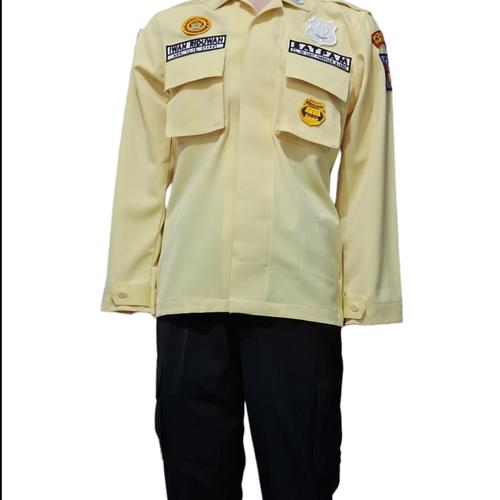 Jual seragam pdl satpam terbaru kuning (atribut timbul) - Kota Malang ...
