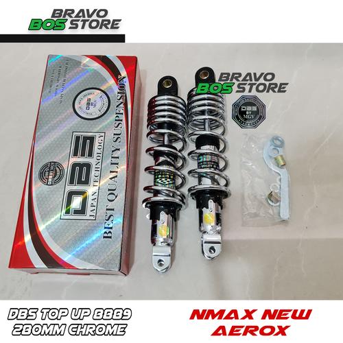 Jual SHOCKBREAKER SHOCK DBS 8889 TOP UP 280MM CHROME NMAX NEW AEROX ...