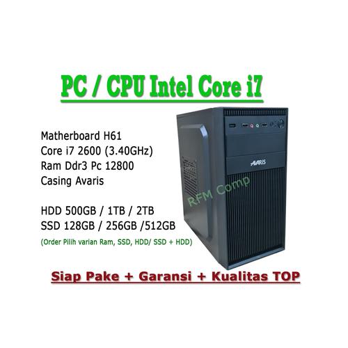 Jual PC/CPU Core i7 2600 Komputer PC Rakitan - Ram Ddr3 8GB, HDD 500GB - Jakarta Utara - RFM ...