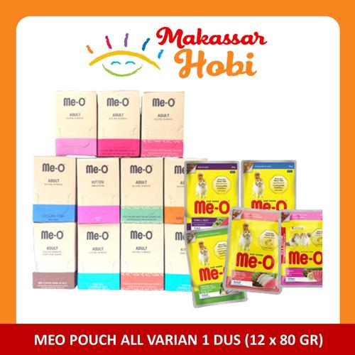 Jual Meo Pouch 80gr 1 Dus isi 12 Semua Rasa Adult Kitten Tuna Beef ...