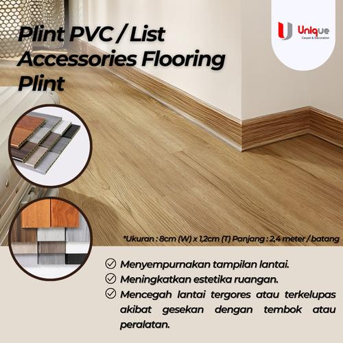 Jual Aksesoris Lantai Vinyl Plin/Skirting Motif Kayu, Bahan PVC Anti Rayap - TJX8-17 - Jakarta ...