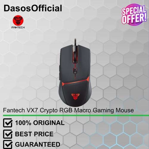 Jual Fantech VX7 Crypto RGB Macro Gaming Mouse - Hitam - Jakarta Utara ...