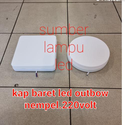 Jual kap baret kotak led outbow 24w 24watt / plafon outbow bulat 24 ...