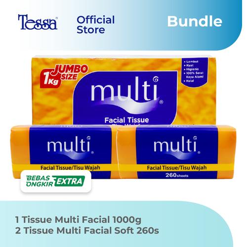 Promo Tissue Multi - Facial Tissue 1000 gr dan 2 pack 260s Combo ...