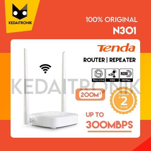 Jual Tenda N301 Wireless Router Repeater AP WISP N300 Extender Wifi 2 ...