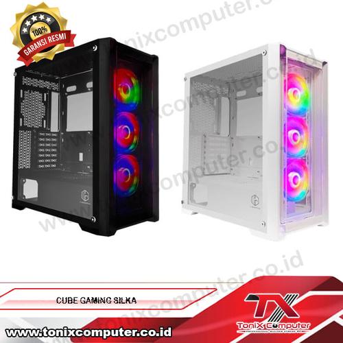 Promo CUBE GAMING SILKA | Casing PC Gaming | PC Gaming Case - Hitam ...