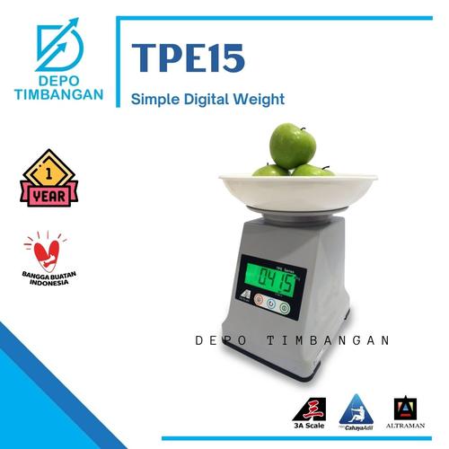 Jual Timbangan Simple Weighing 3A TPE | TPE Weighing Scale 15 Kg ...