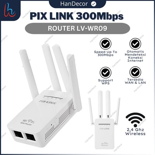 Jual PIX-LINK REPEATER 300M WIFI WIRELESS RANGE EXTENDER ROUTER AP LV-WR09 - Jakarta Barat ...