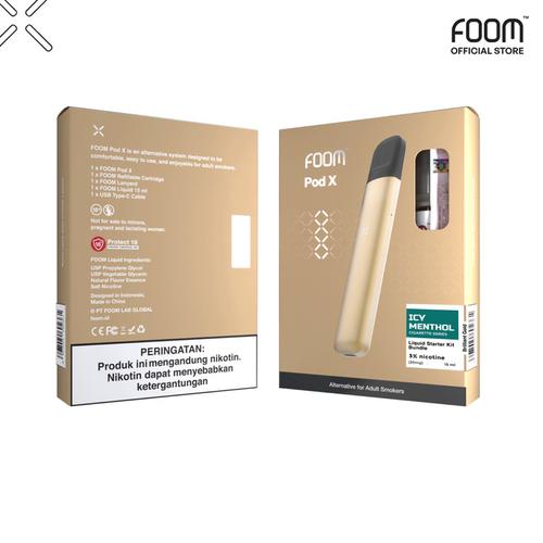 Jual POD X BUNDLING LIQUID FOOM (BRILLIANT GOLD ICY MENTHOL 15ML ...