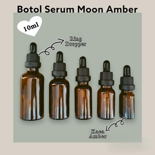 Jual Botol Tetes 10ml Pipet Kaca Amber Dropper Serum Essensial Oil ...