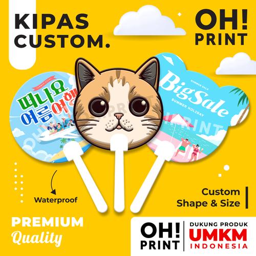 Jual Cetak Kipas Souvenir Custom Bahan PET/PVC - Art Carton 360, Cetak ...
