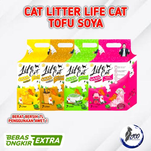 Jual LIFE CAT TOFU SOYA 7L PASIR KUCING CAT LITTER TOFU SOYA LIFE CAT ...