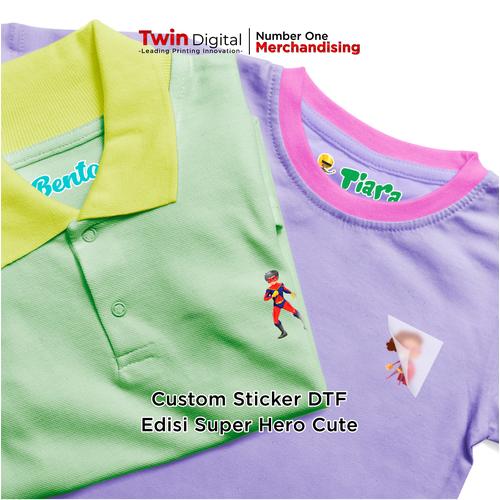 Jual Custom Sticker DTF Super Hero Cute - Label Sablon Setrika Siap ...