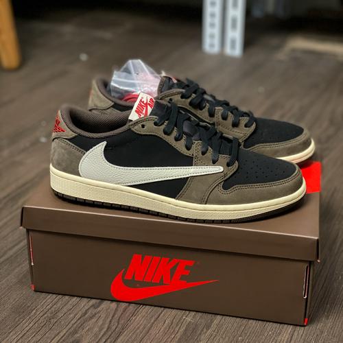 Jual Air Jordan 1 Low x Travis Scott Mocha Cactus Jack | original - Kab ...