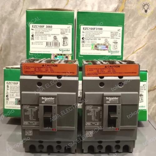 Jual MCCB BREAKER Schneider EZC100F 3P 50A EZC100F3050 Original ...