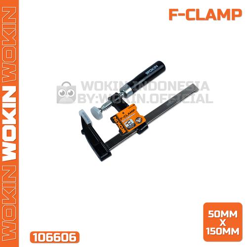Jual F-Clamp / Alat Penjepit Kayu Papan F Wokin - 50x250mm - Jakarta ...