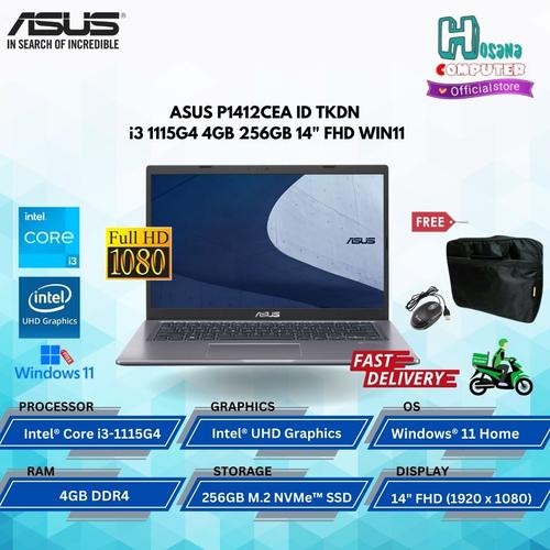 Promo LAPTOP ASUS P1412CEA ID TKDN - i3 1115G4 4GB 256GB 14" FHD WIN11 Cicil 0% 3x - Jakarta ...