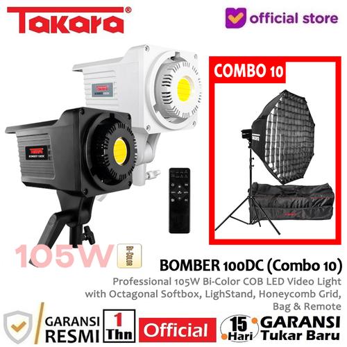 Promo Takara BOMBER 100DC Professional 105W Bi-Color COB LED Video ...