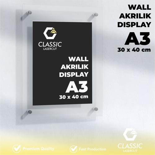 Jual Wall Display Akrilik / Poster Display Akrilik / Akrilik Display A3 ...