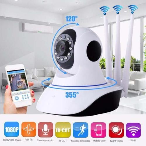 Promo Camera CCTV Ip Cam V380 HD 1080p Wireless Wifi 3 Antena CCTV 3 ...