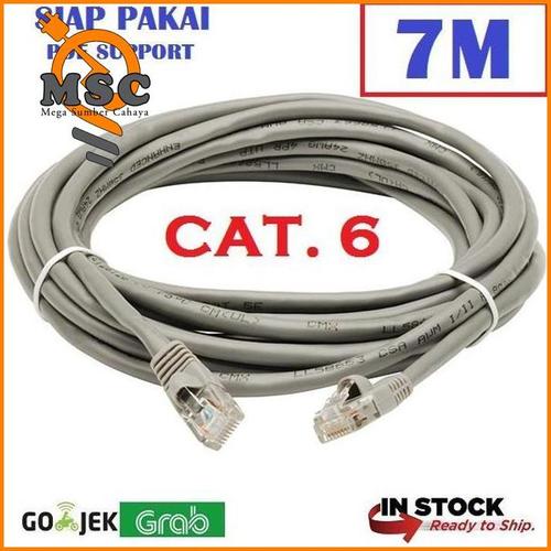 Jual CAT6 7M Kabel LAN 7Meter Cable Cat 6 UTP 7 Meter Siap Pakai ...
