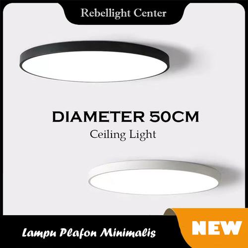 Jual Lampu LED Plafon Atap Rumah Minimalis Bulat Besar Cahaya Kuning ...