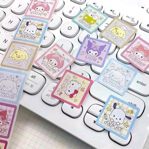 Jual Sticker Sanrio Hello Kitty Kuromi Cinnamoroll Stiker Scrap Book ...