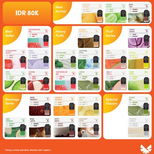 Jual RELX POD CATRIDGE INFINITY / ESSENTIAL ALL VARIAN POD PRO 2 ...