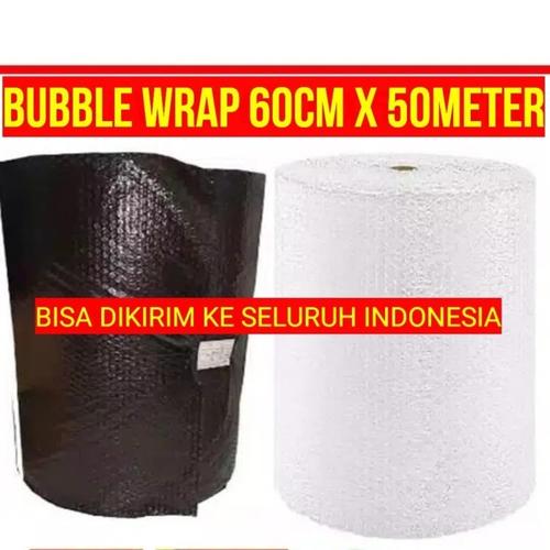 Jual BUBBLE WRAP 60CM X 50M/ 40CM X 50M /30CM X 50M KHUSUS INSTANT - Hitam, 25CM X 50M - Kota ...