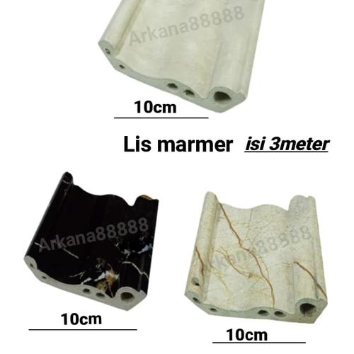 Jual lis marmer WDS EO PVC / list profil EO marmer / Lis sudut isi 3 ...