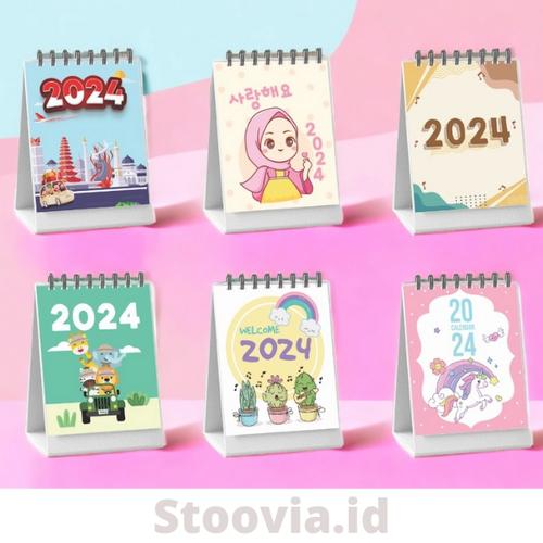 Promo KALENDER MEJA MINI/KALENDER AESTHETIC/KALENDER KANTOR SPIRAL MINI ...