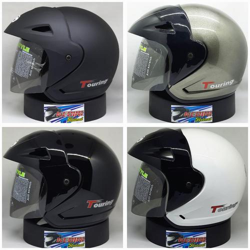 Jual Helm BMC TOURING solid polos half face - Hitam, All Size - Kota ...