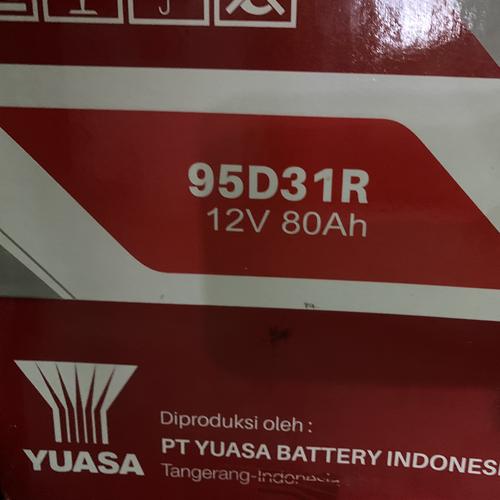Jual AKI YUASA 12V 80AH KODE 95D31R ORIGINAL YUASA AKI BASAH - Jakarta ...