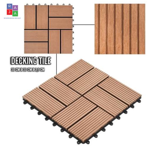 Jual DECKING TILE WPC Decking 30 x 30CM Outdoor/ Indoor/ Lantai Kayu ...