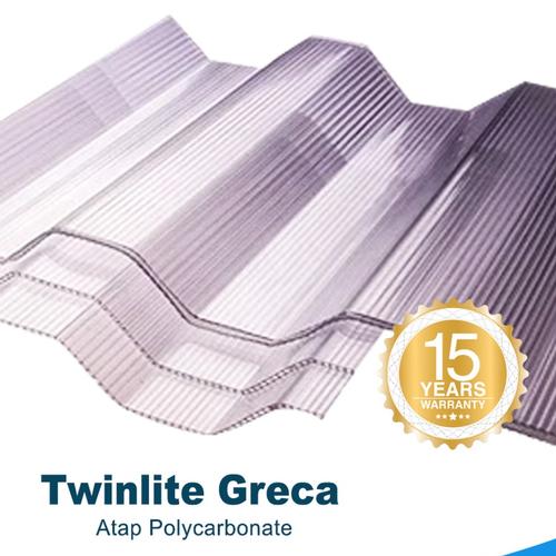 Jual twinlite gelombang greca atap transparan polycarbonat 6mm clear ...