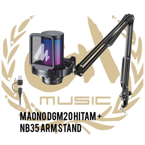 Promo MAONO DGM20 Condenser USB Gaming RGB Microphone + Noise Reduction ...