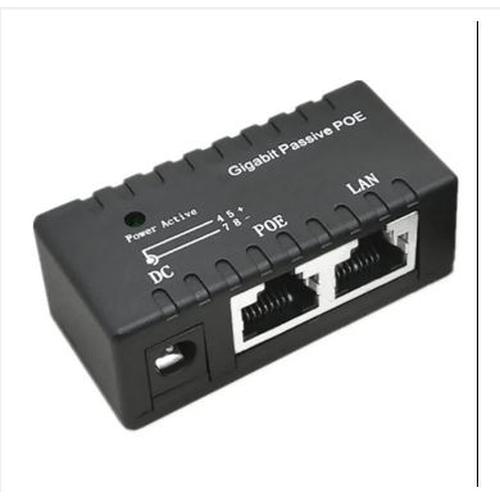 Jual Passive poe injector adapter NB gigabit 1Gbps rj45 lan dc adaptor ...
