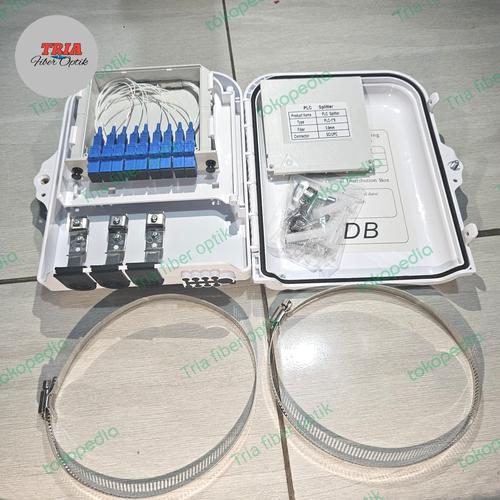 Jual odp 8 core lengkap spliter box 1:8 SC UPC/ODP MINI 8 CORE ...